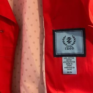 Jackets & Coats | Brand New Izod Red Utility Jacket Size Medium | Poshmark